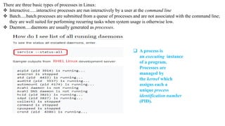 Daemons in linux processes | PDF | Operating Systems | Computer Software and Applications