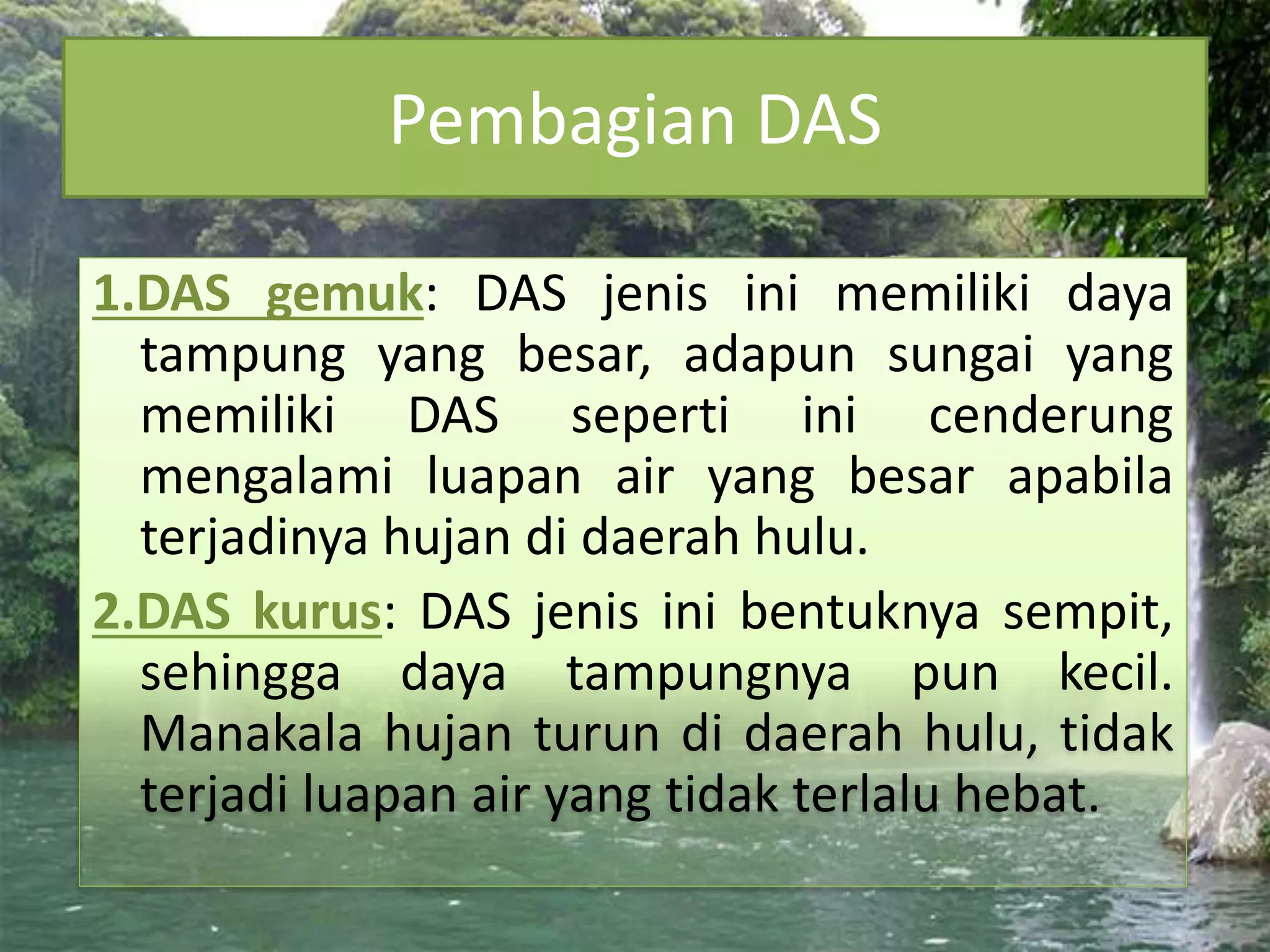 Daerah aliran sungai | PPTX