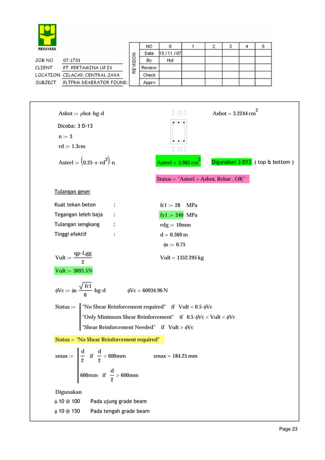 Daerator revisi | PDF