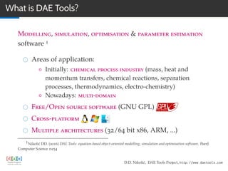 DAE Tools 1.8.0 - Introduction | PPT