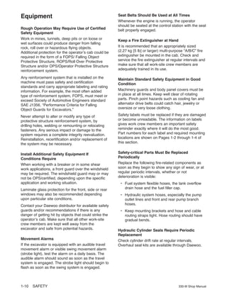 Daewoo Doosan 330-III Excavator Service Repair Manual.pdf