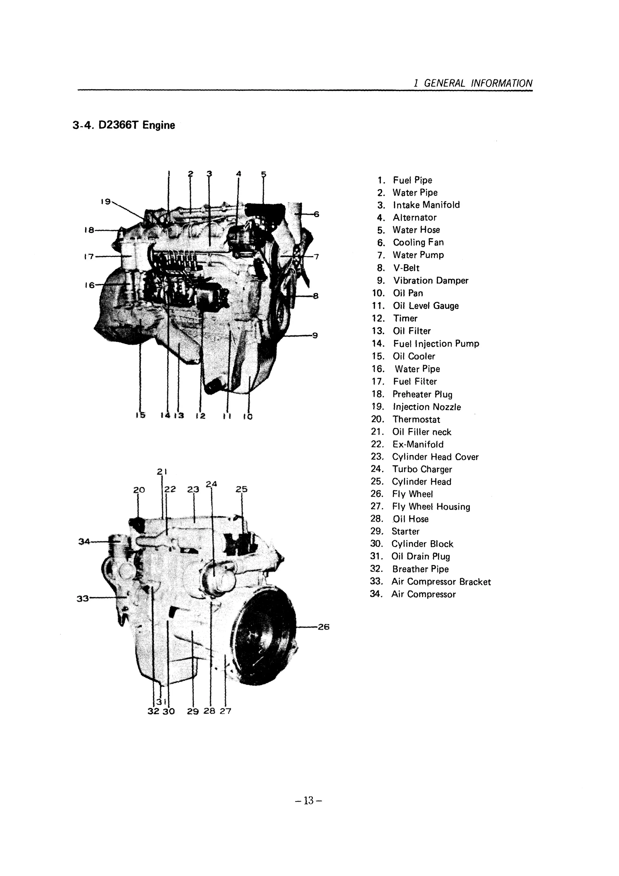 Daewoo doosan d1146 diesel engine service repair manual | PDF