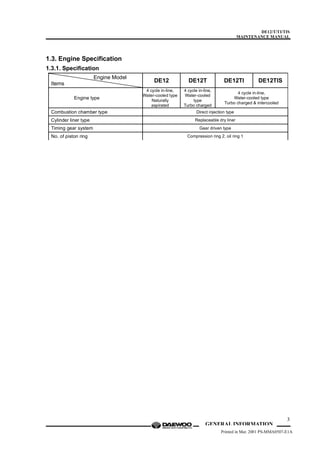 Daewoo Doosan DE12T Diesel Engine Service Repair Manual.pdf