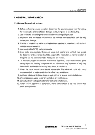 Daewoo Doosan DE12TIS Diesel Engine Service Repair Manual.pdf