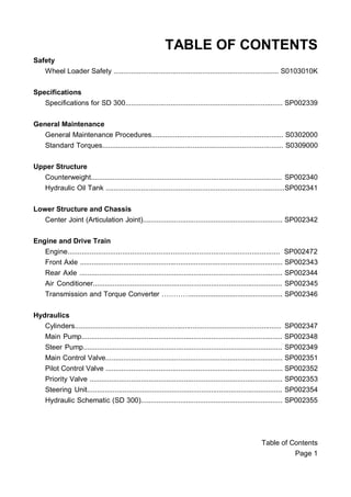 Daewoo doosan disd sd300 wheel loader service repair manual | PDF