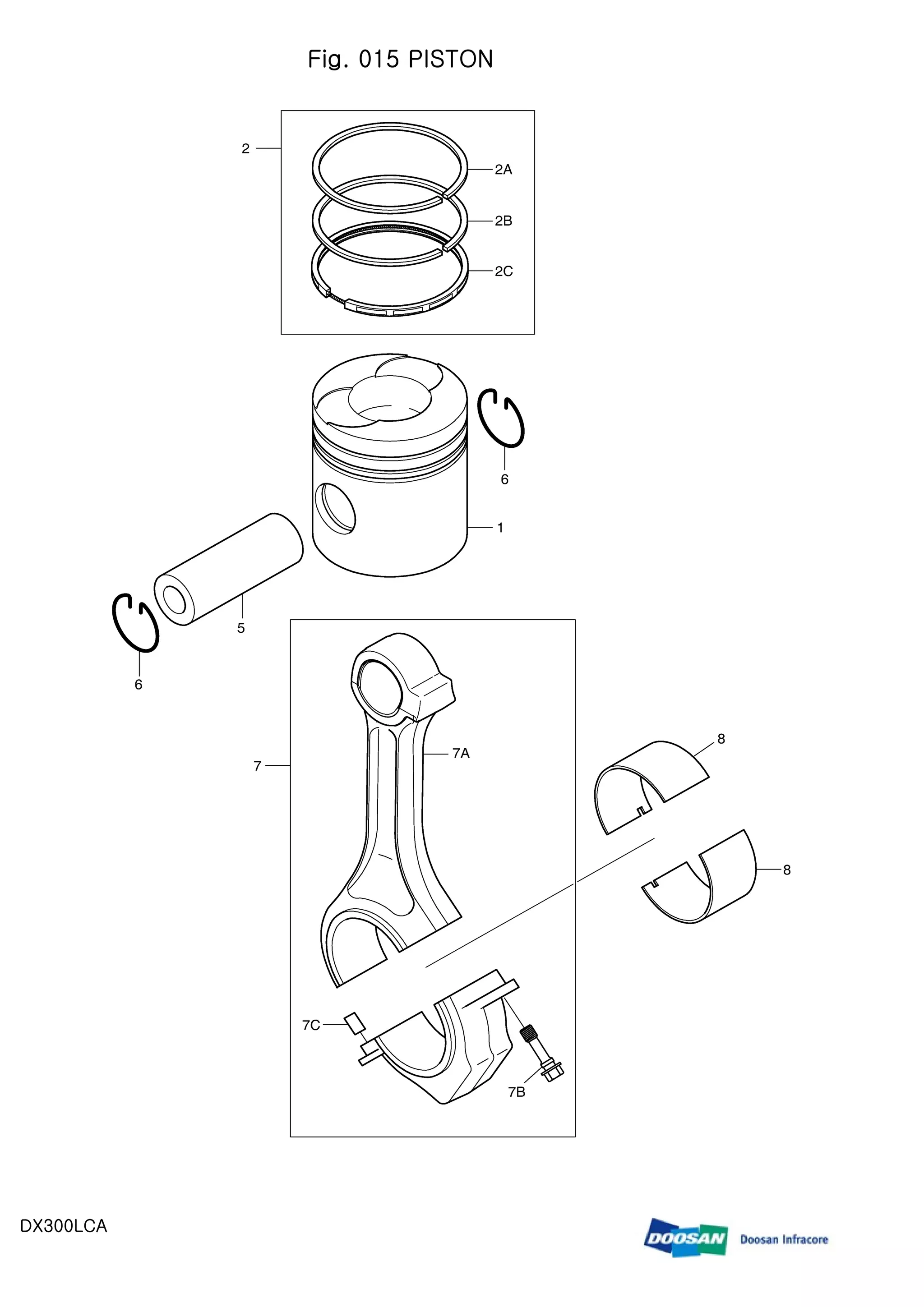 Daewoo doosan dx300 lca crawler excavator parts catalogue manual | PDF