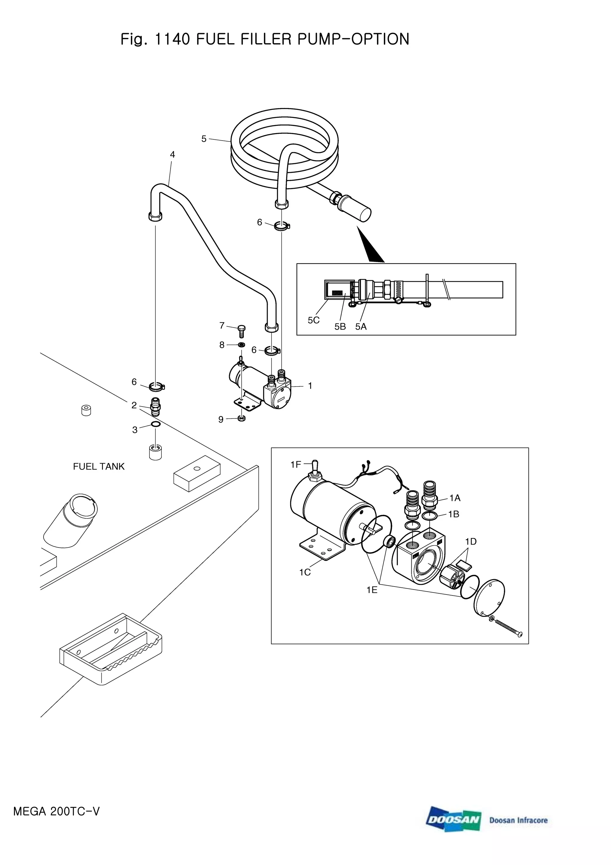 Daewoo doosan mega 200 tc v wheeled loader parts catalogue manual | PDF