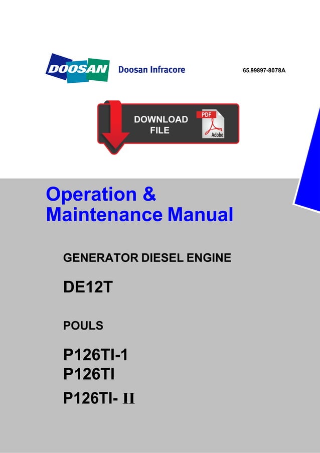 Daewoo Doosan P126ti Operation And Maintenance Manual.pdf | First Aid | Injuries