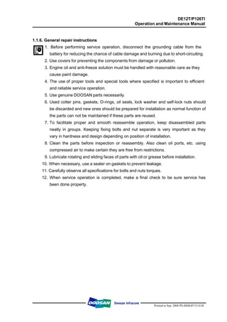Daewoo Doosan P126ti Operation And Maintenance Manual.pdf