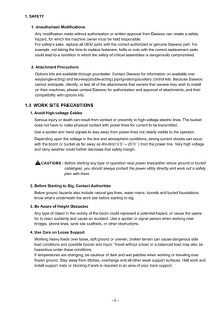 Daewoo doosan solar 010 excavator service repair manual | PDF