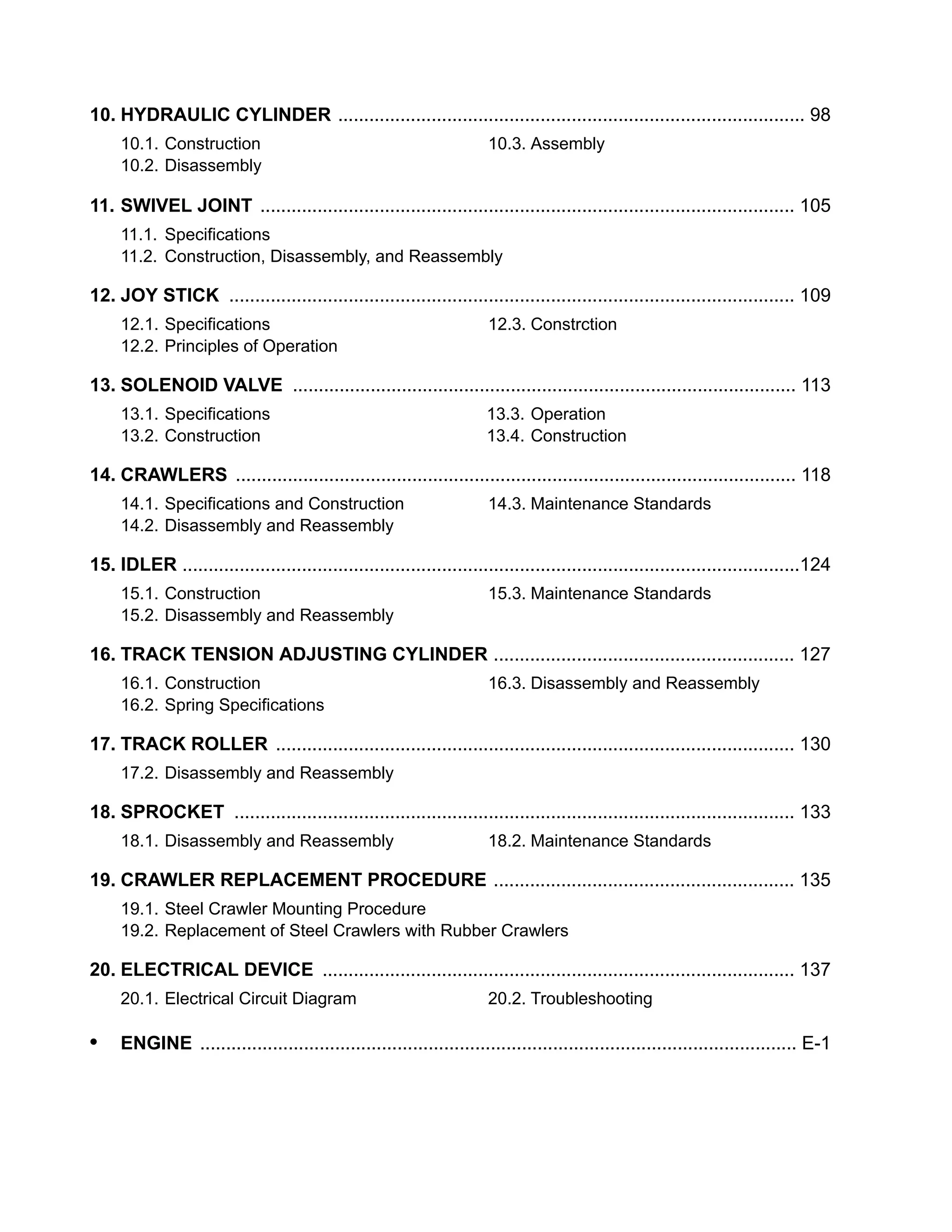 Daewoo doosan solar 030 plus excavator service repair manual | PDF