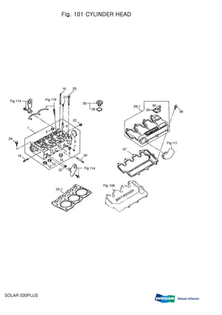 Daewoo doosan solar 030 plus mini crawler excavator parts catalogue ...