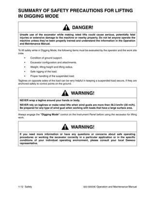 Daewoo doosan solar 300 lc v excavator operation and maintenance manual ...