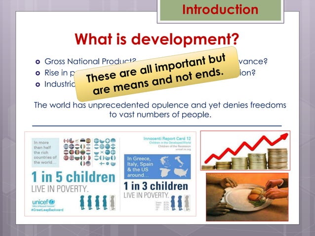 Amartya Sen "Development as Freedom" | PPTX | Government Support and ...