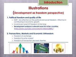 Amartya Sen "Development as Freedom" | PPTX
