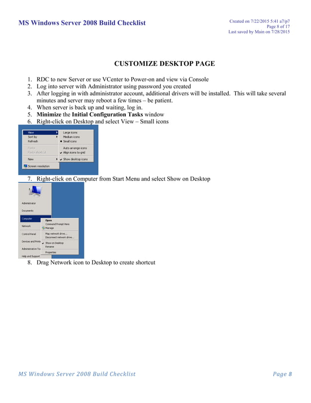 SOP - 2013 Server Build | DOC