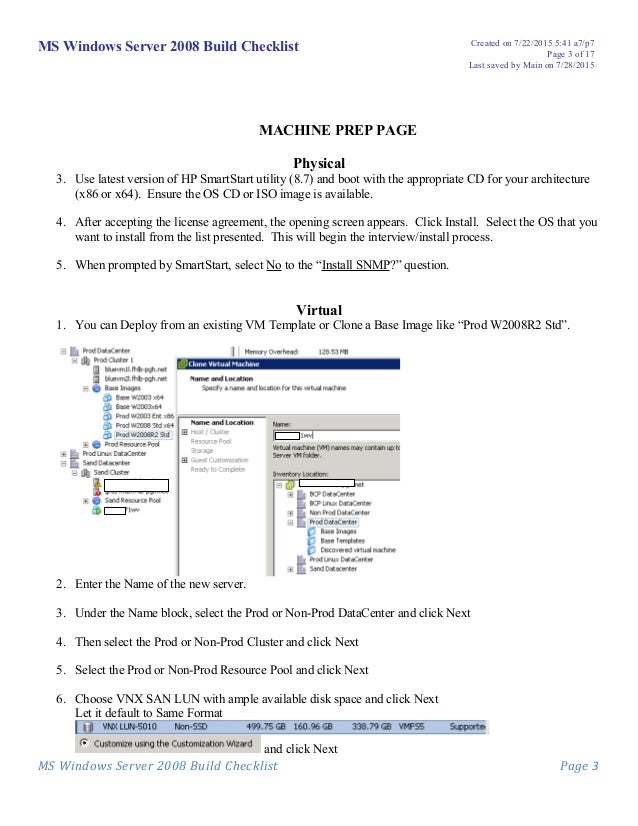 SOP - 2013 Server Build