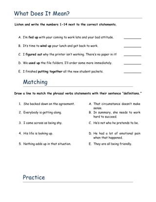 Sharpen up with Verbs!- Activity and Teacher's Instructions Samples | DOC