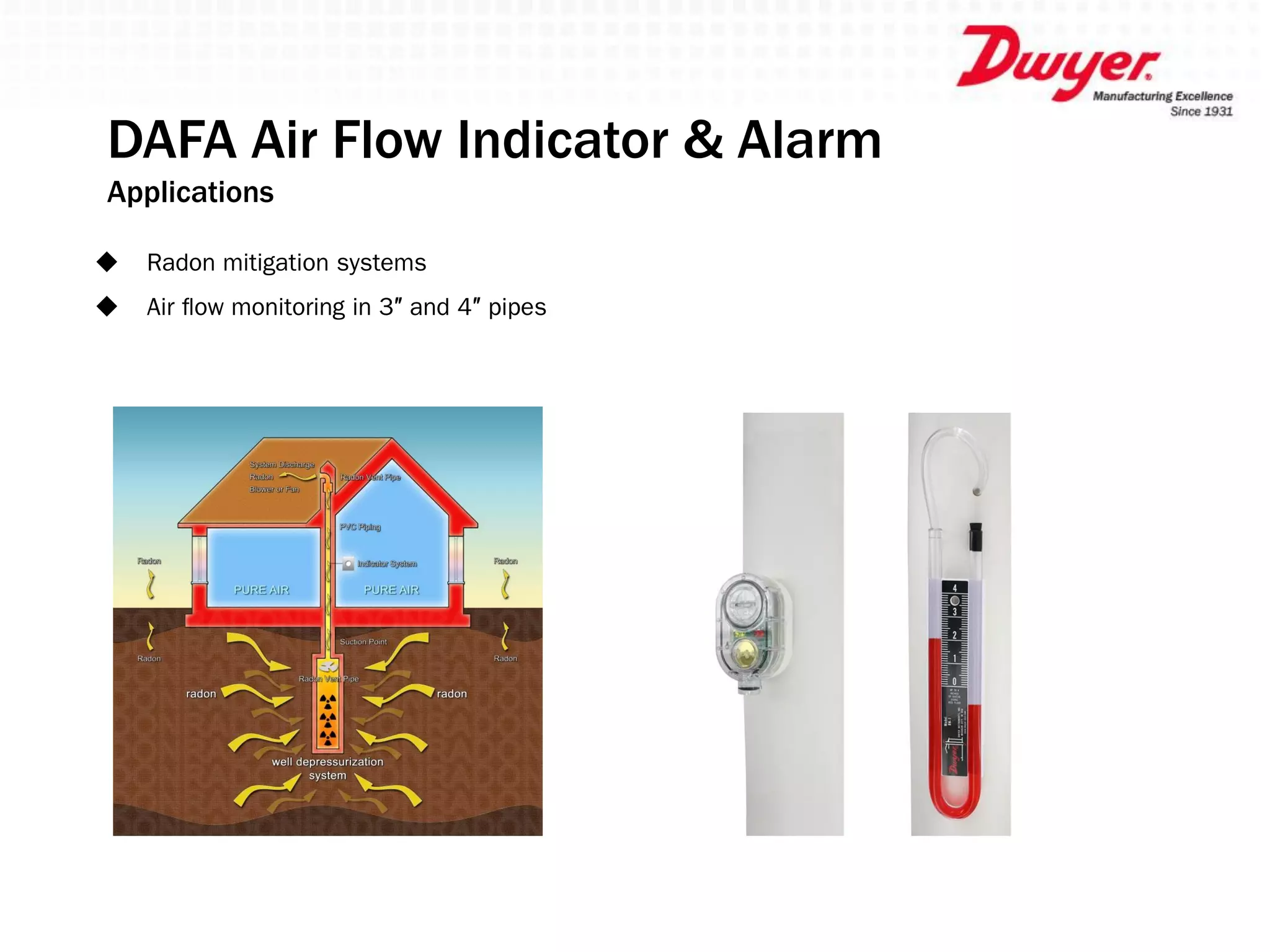 Model DAFA Air Flow Indicator and Alarm | PDF | Automotive
