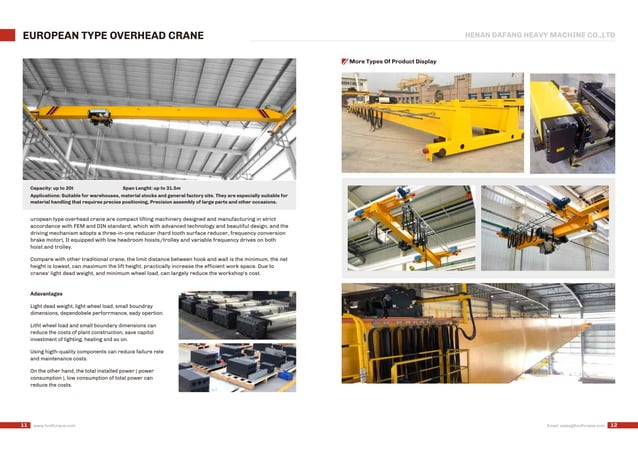 Dafang Crane Overhead Cranes And Gantry Cranes Catalog | PPT