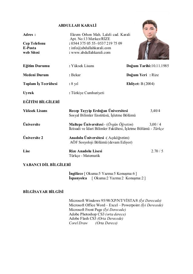 abdullah özgeçmiş abdullah özgeçmiş