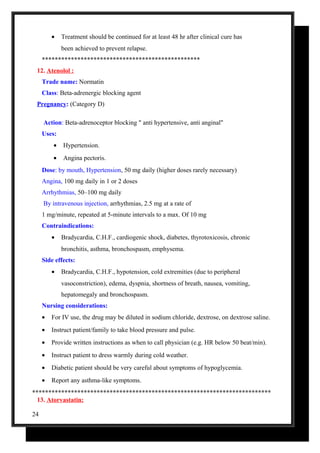 Common Used Drugs in ER and ICU | DOC