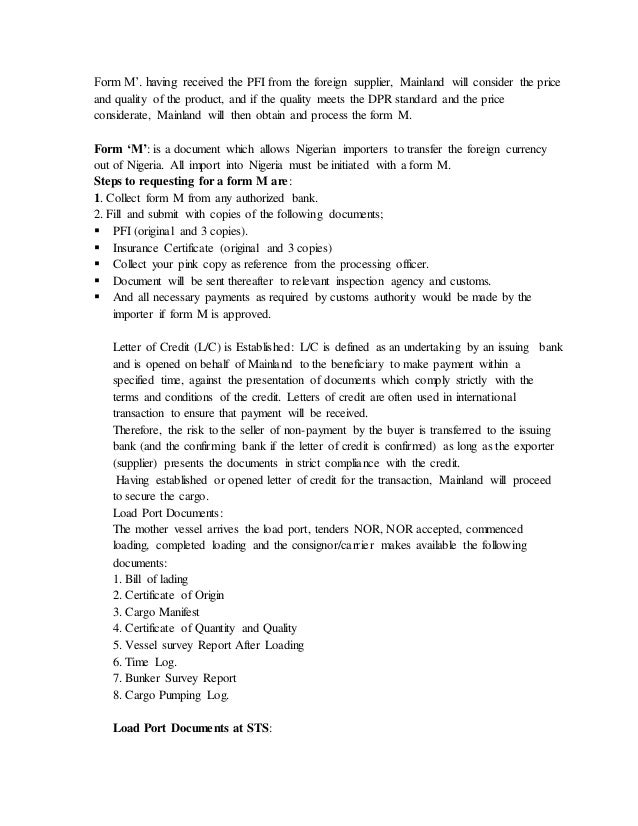 GUIDELINES FOR IMPORTING PRODUCT INTO NIGERIA