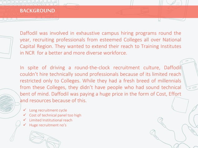 Daffodil Software - Fresher Hiring Case Study | PPTX