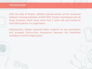 Daffodil Software - Fresher Hiring Case Study | PPTX