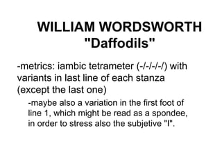Wordsworth's "Daffodils": a deep analysis | PPT