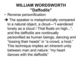 Wordsworth's "Daffodils": a deep analysis | PPT