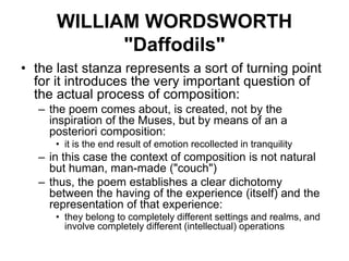Wordsworth's "Daffodils": a deep analysis | PPT