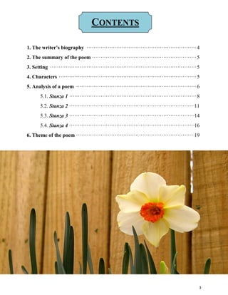 Daffodils Poem Summary