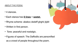 In-Depth Analysis of William Wordsworth's Poem 'Daffodils' | PPTX
