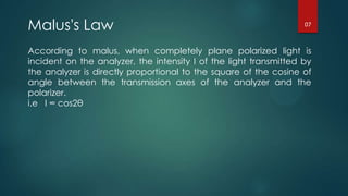 Presentation on Polarization | PPTX