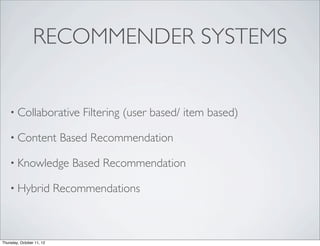 Semantic Recommandation Sytems for Research 2.0 | PPT