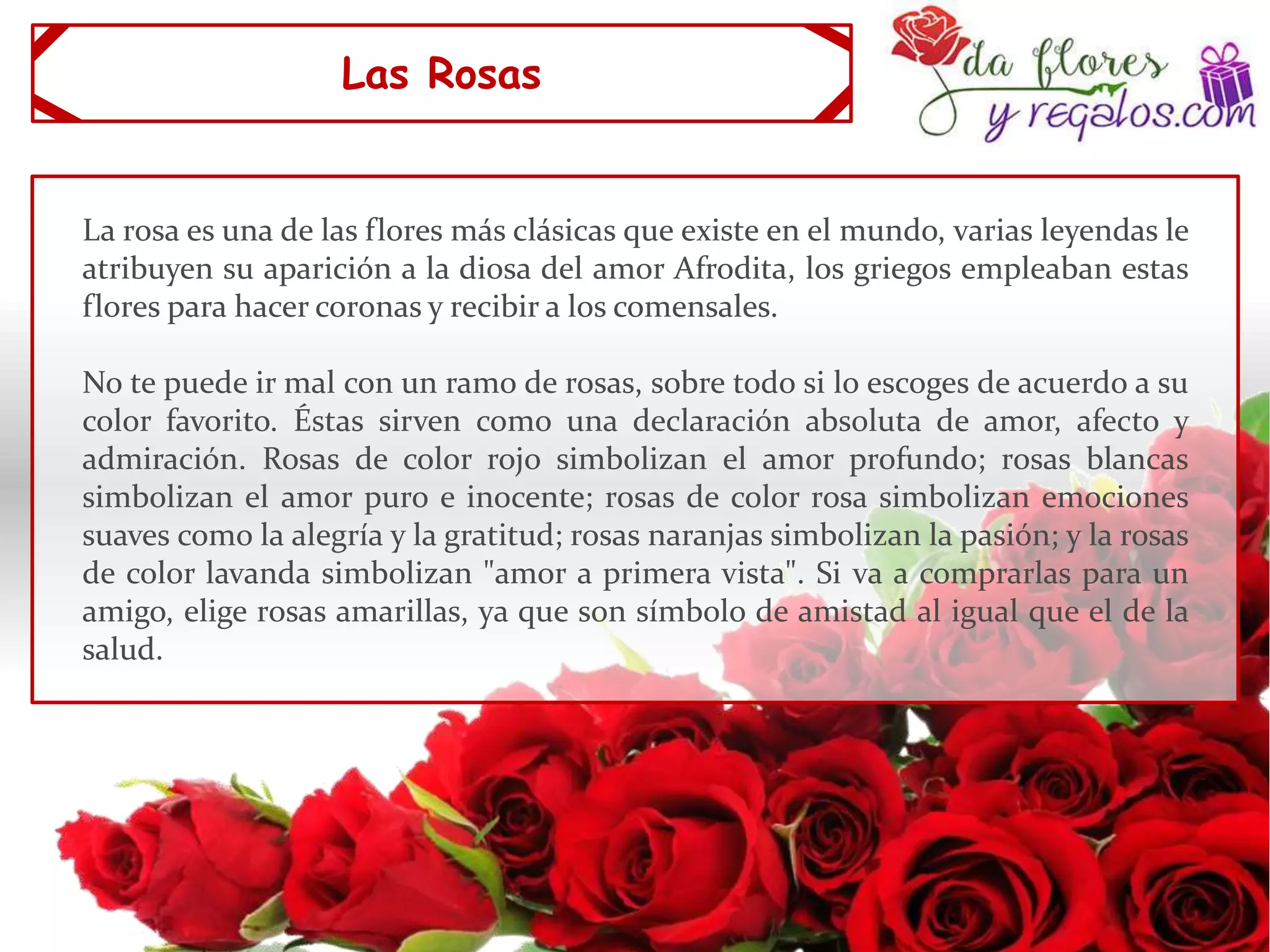 El Significado de las Flores | Dafloresyregalos.com