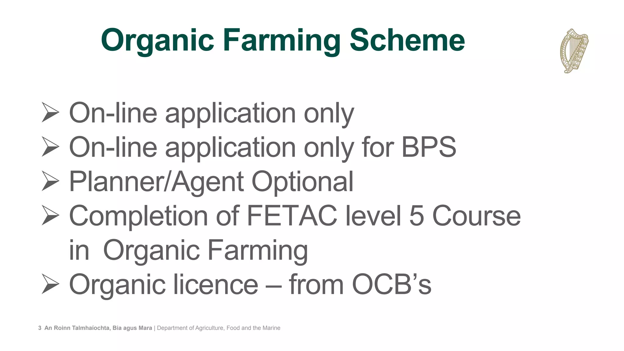 Organic Farming Scheme (OFS) 2021 | PPT