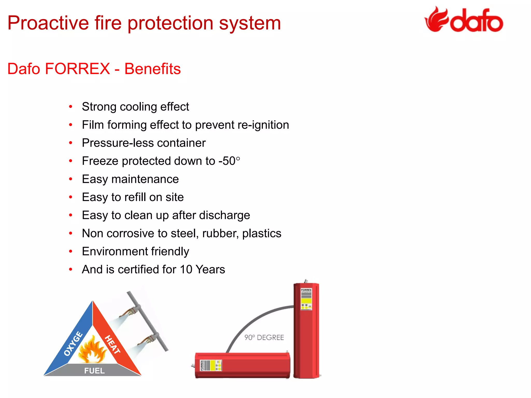Dafo FORREX - Conveyor Belt Proactive Fire Protection System | PPT