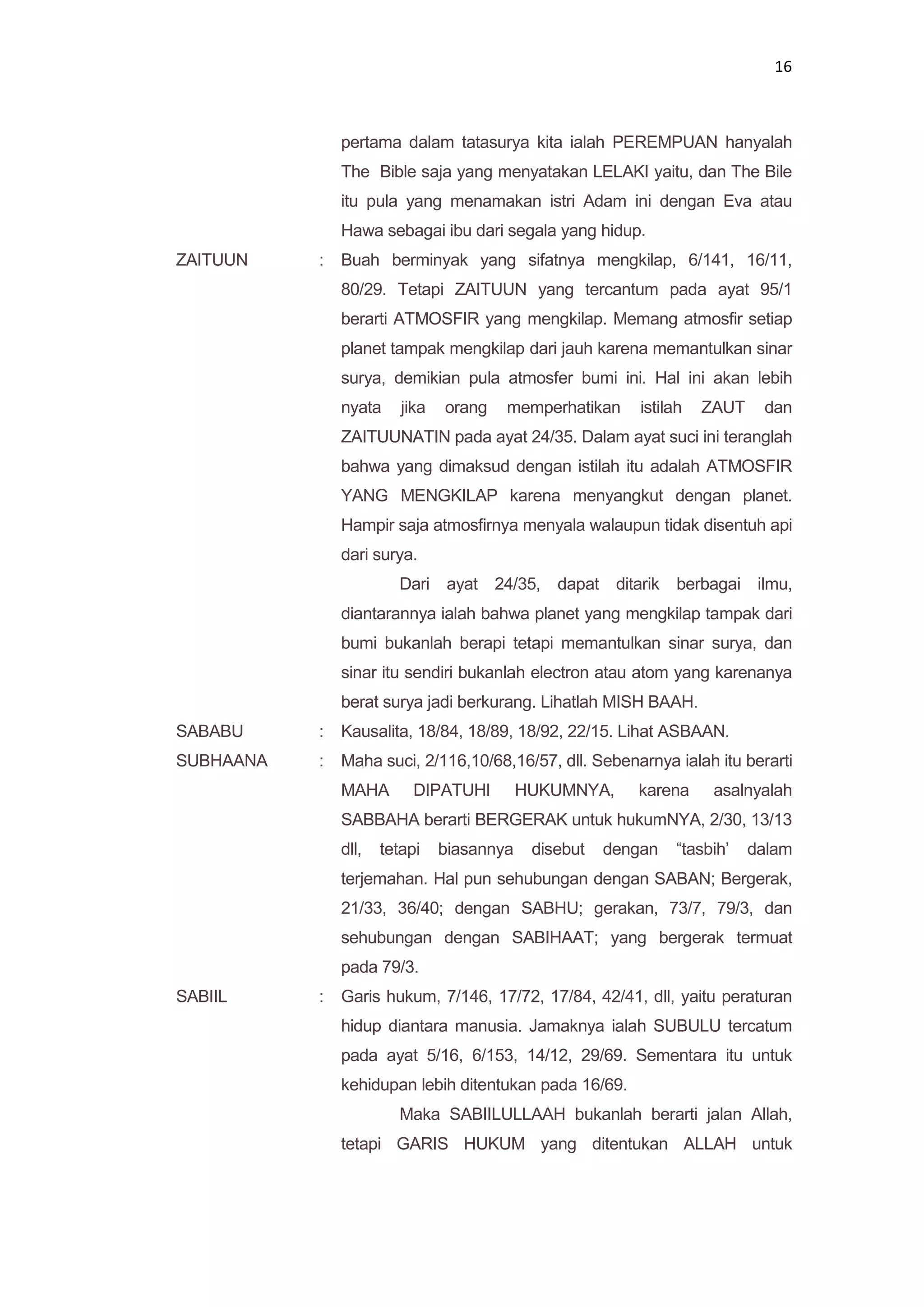 Daftar istilah al quran_ns | PDF