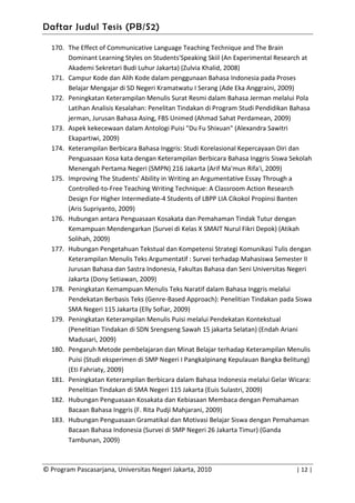 Daftar judul-tesis-pb-s2 | PDF