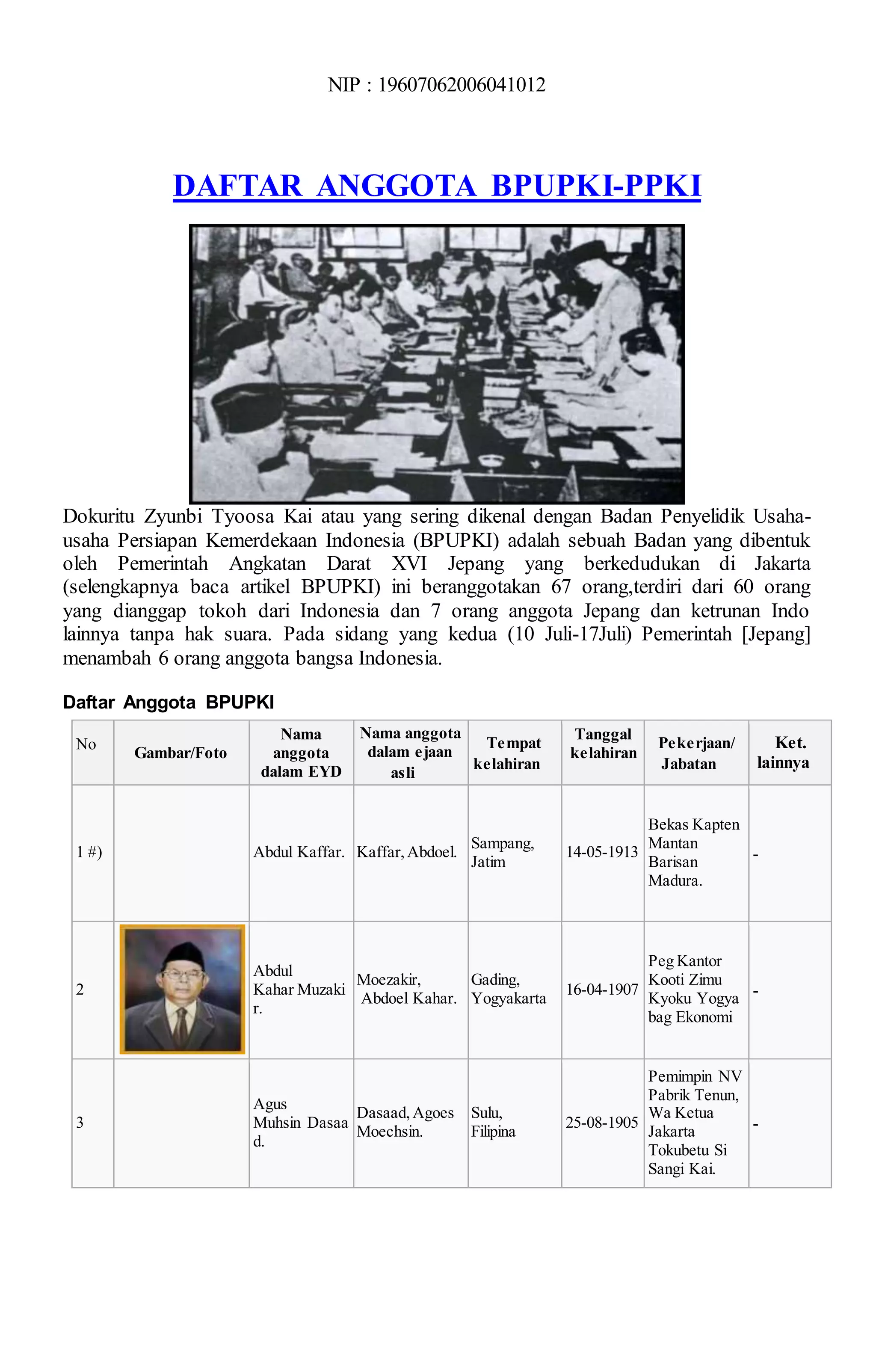 Daftar anggota bpupki-ppki_browse_home_s | PDF