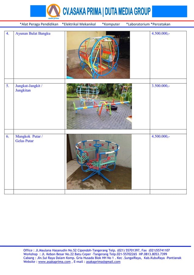 APE OUTDOOR PAUD TK ~ MAINAN EDUKATIF ~ ALAT PERAGA EDUKATIF PAUD TK ...