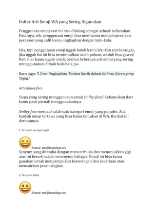 Daftar Arti Emoji terpopuler igunakan .docx