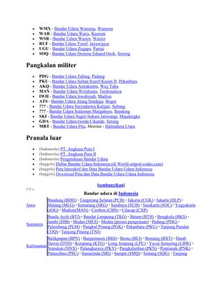 Daftar+bandar+udara+di+indonesia | DOCX