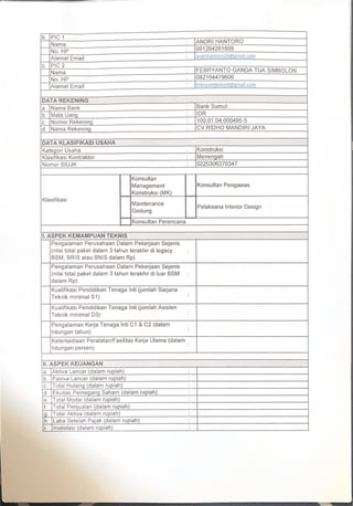 DAFTAR CHECKLIST PENDAFTARAN REKANAN.pdf