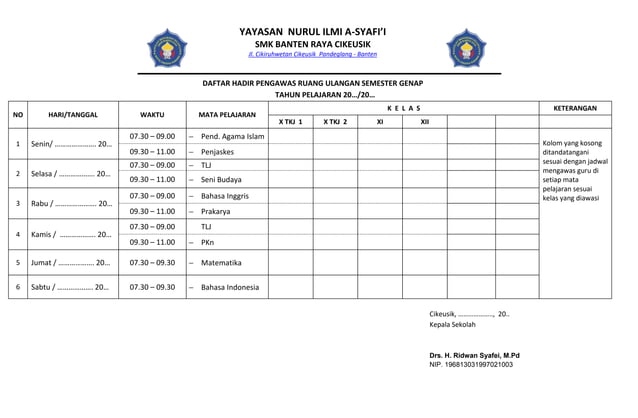 Daftar hadir pengawas ruang ulangan semester.docx