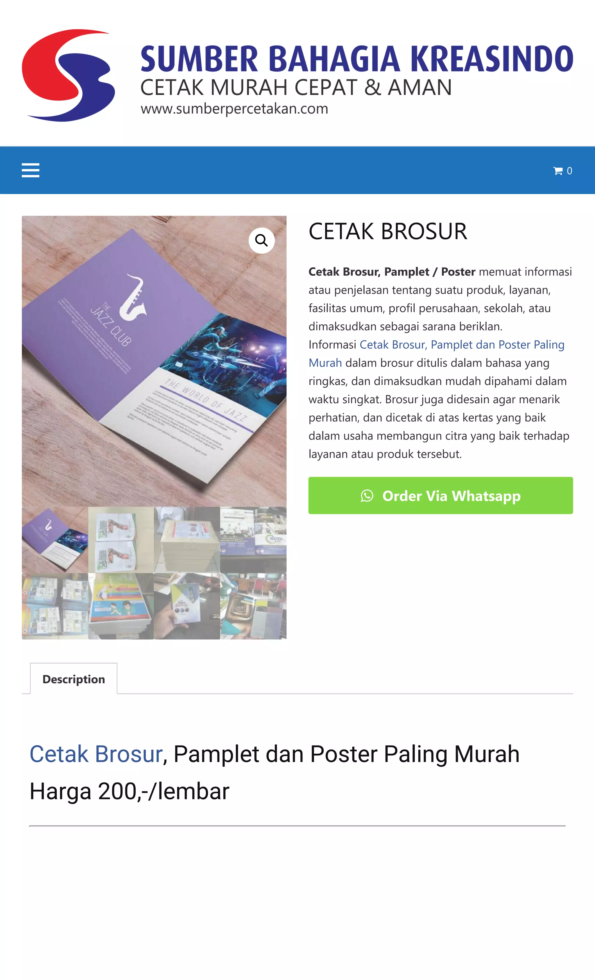 Daftar Harga Cetak Brosur Murah di jakarta pusat | PDF