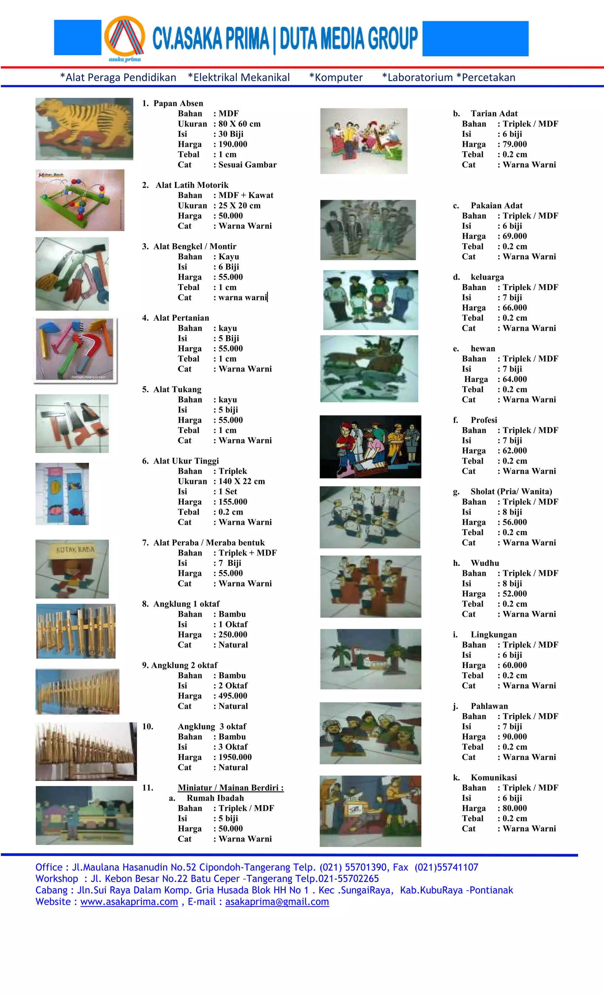 Daftar harga mainan edukatif paud tk (ape paud tk ) ~ mainan edukatif ...