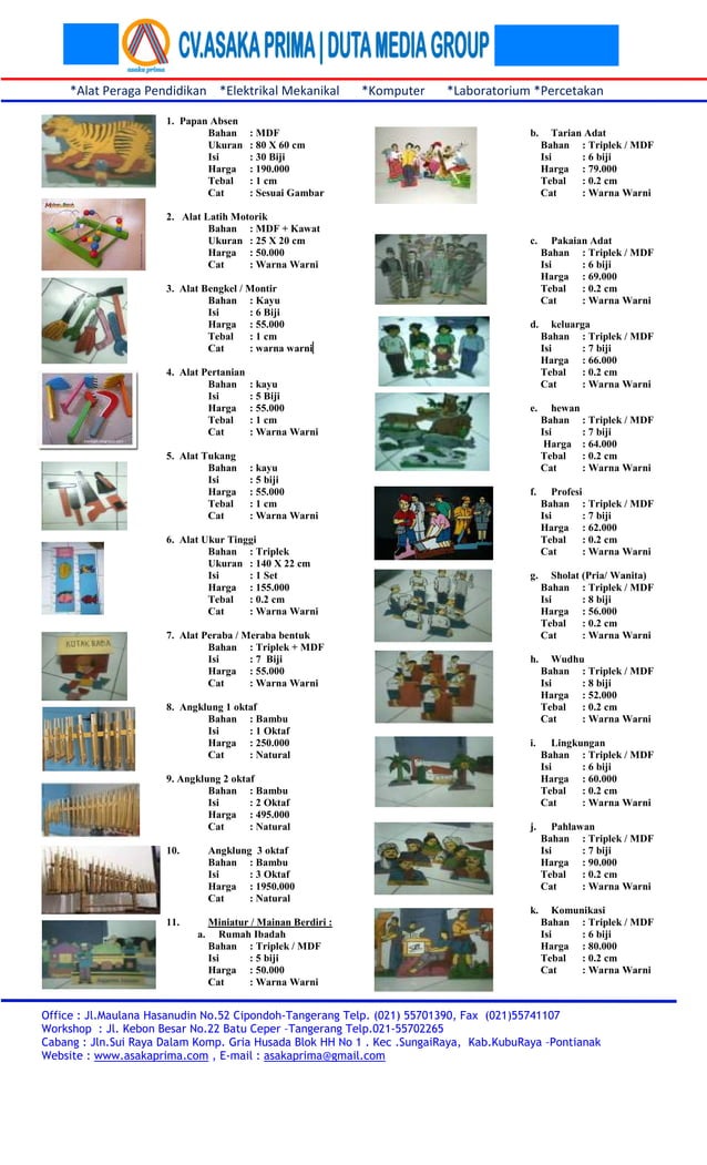 Daftar harga mainan edukatif paud tk (ape paud tk ) ~ mainan edukatif ...